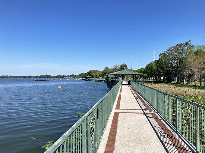 Eustis's Lake Walk stretches over the water like a runway, offering views that make even the most dedicated city-dweller consider small-town life.