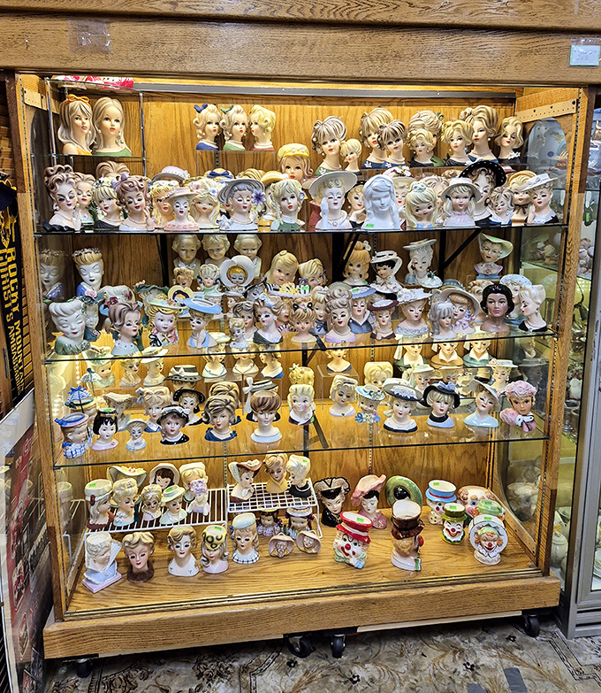 The head vase collection&mdash;simultaneously creepy and captivating&mdash;showcases mid-century ceramic art that's making a serious comeback among collectors.