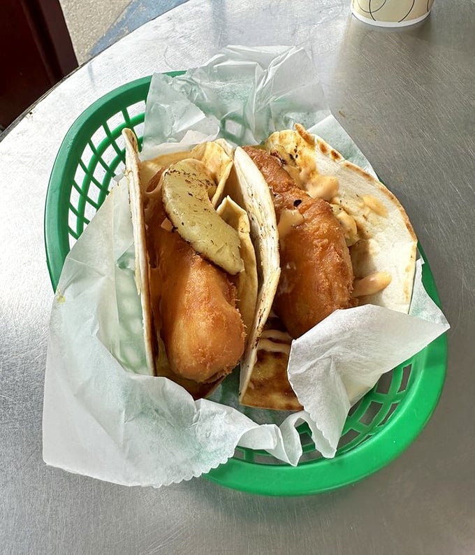 Fish tacos that bring coastal flair to this hot dog haven, proving Mustard's isn't just a one-trick pony in the culinary rodeo.
