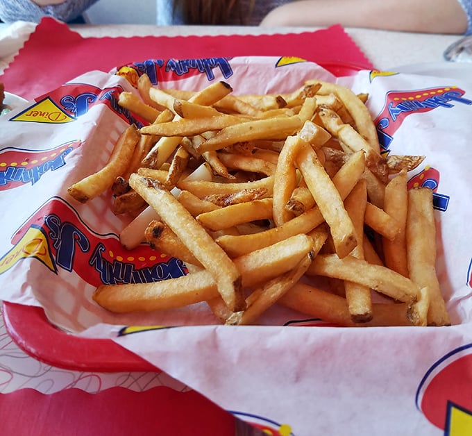 Fries so perfectly golden they deserve their own Instagram account. Crispy outside, fluffy inside—the textbook definition of potato perfection.
