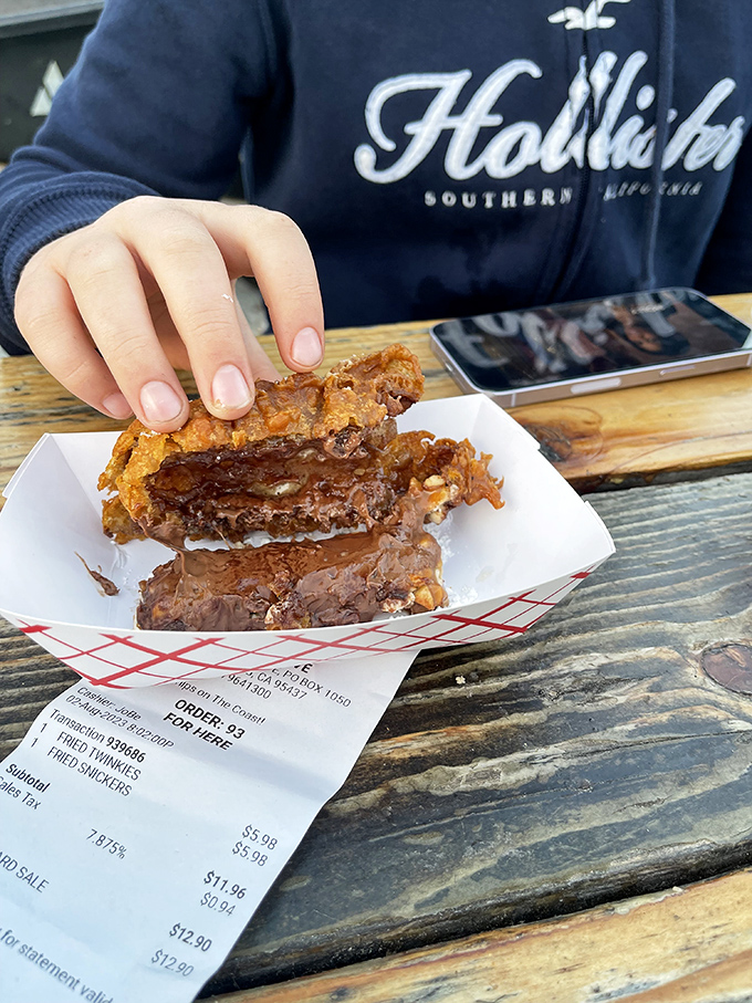 A fried dessert that would make even the most sophisticated pastry chef nod in respect. Sometimes the simplest pleasures are the most profound.