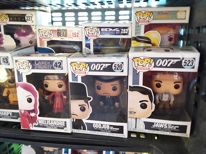 Pop culture in plastic form! Funko Pop figures stand guard, waiting to join collections or become the perfect gift for the fanatic in your life.