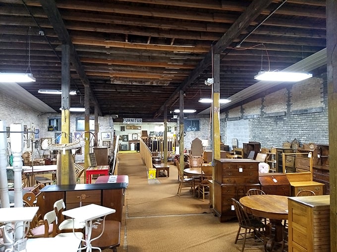 Furniture that tells stories of dinner parties past. These wooden chairs have heard more family secrets than a small-town therapist.