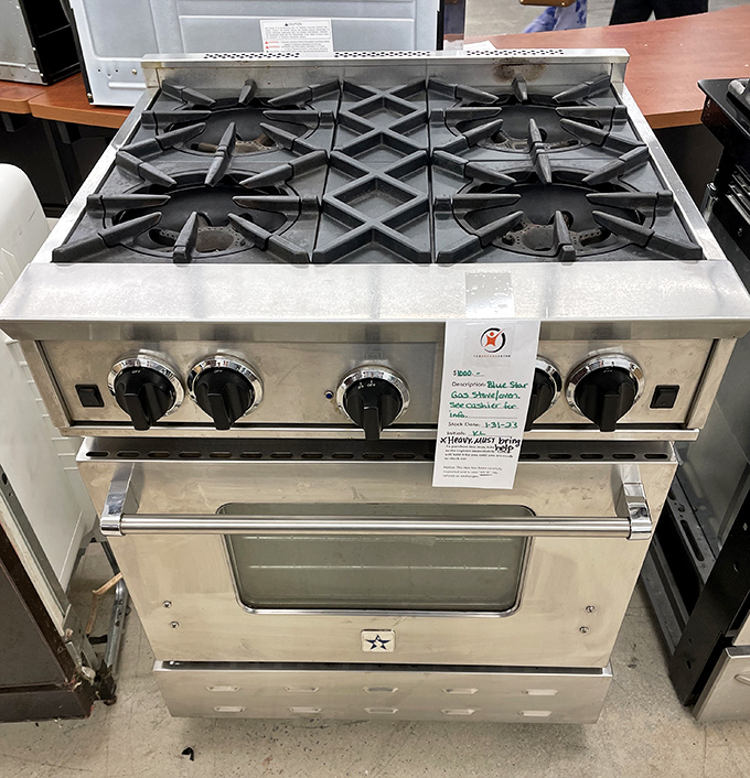 Professional-grade cooking without professional-grade debt. This commercial stove has seen some meals and is ready for your culinary adventures.