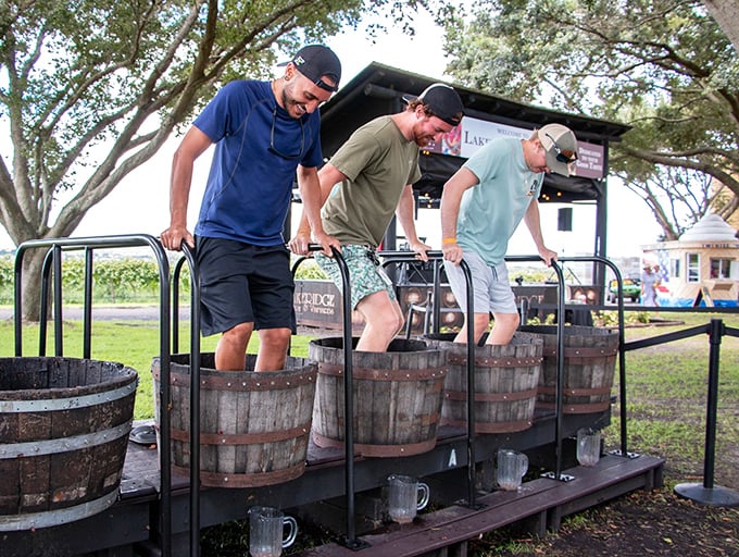 The time-honored tradition of grape stomping brings out the inner Lucy Ricardo in everyone&mdash;purple feet and belly laughs guaranteed.