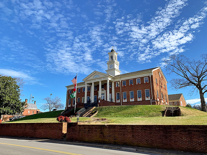 The Greeneville Town Hall stands proudly on its hill like the community's crown jewel. That's what I call government with a view.