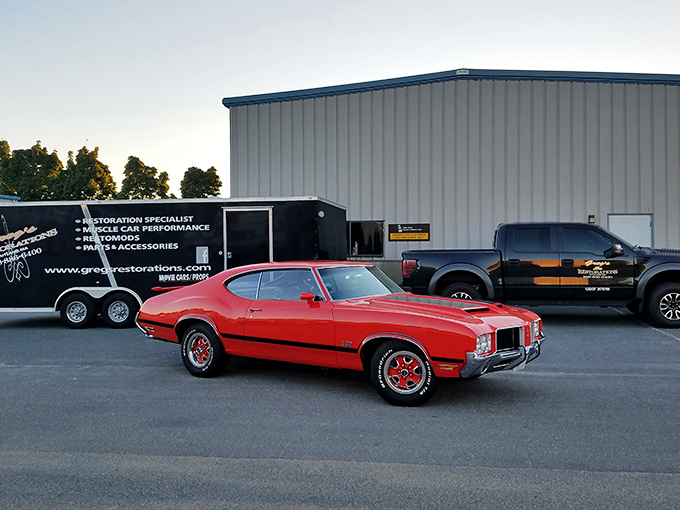 Classic American muscle meets small-town craftsmanship. In Rutland, even car restoration happens at a pace that lets you appreciate the details.