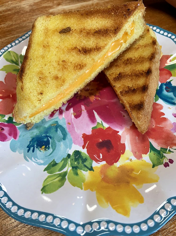 Grilled cheese done right: golden, melty, and served with enough love to make you feel like a kid again.