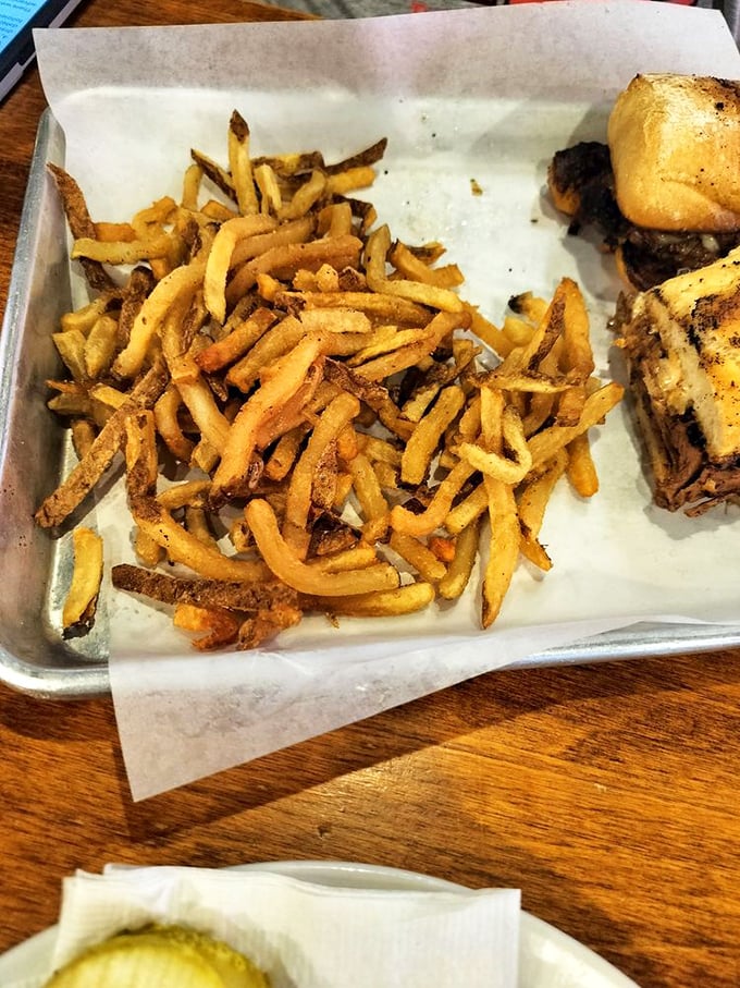 Hand-cut fries with the perfect golden ratio of crispy exterior to fluffy interior. Potato perfection that puts fast food to shame.