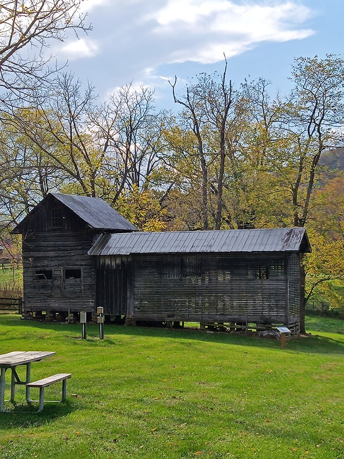 This weathered wooden structure has seen more history than your high school textbook. If walls could talk, these would have quite the Virginia accent.