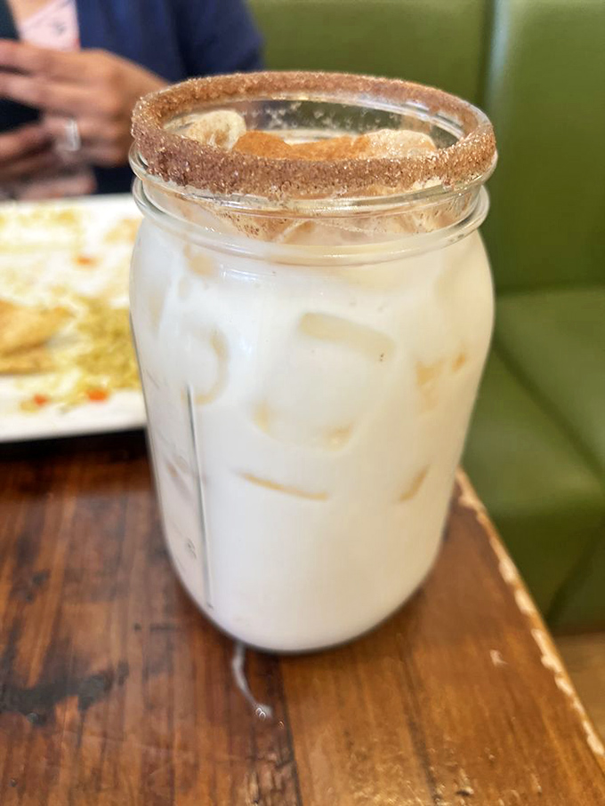 This isn't just horchata&mdash;it's a cinnamon-kissed cloud in a mason jar that somehow makes the LA heat feel like a distant memory.
