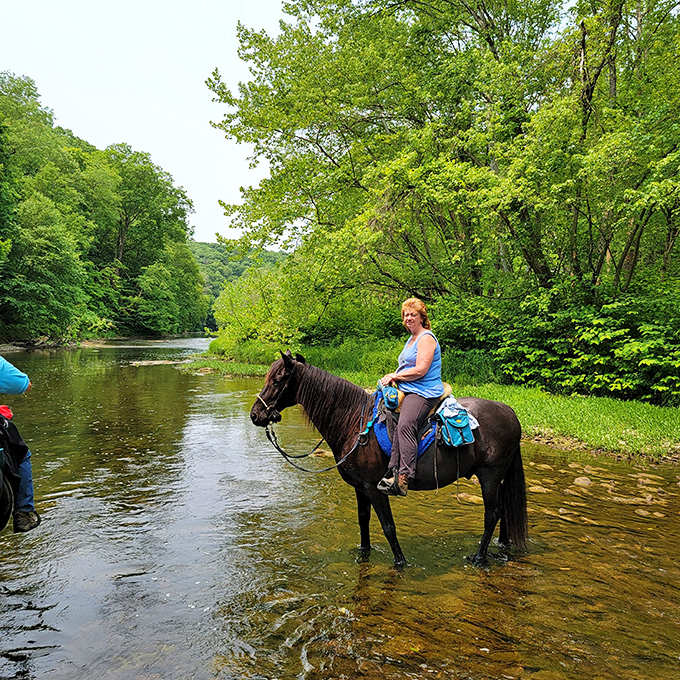 Horseback riding through crystal waters&mdash;nature's version of a luxury experience. No spa treatment can compete with this level of refreshment.