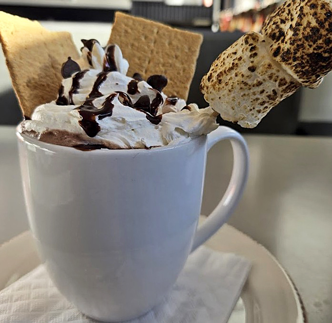 Not just hot chocolate&mdash;it's a dessert disguised as a beverage, complete with the campfire nostalgia of toasted marshmallows.