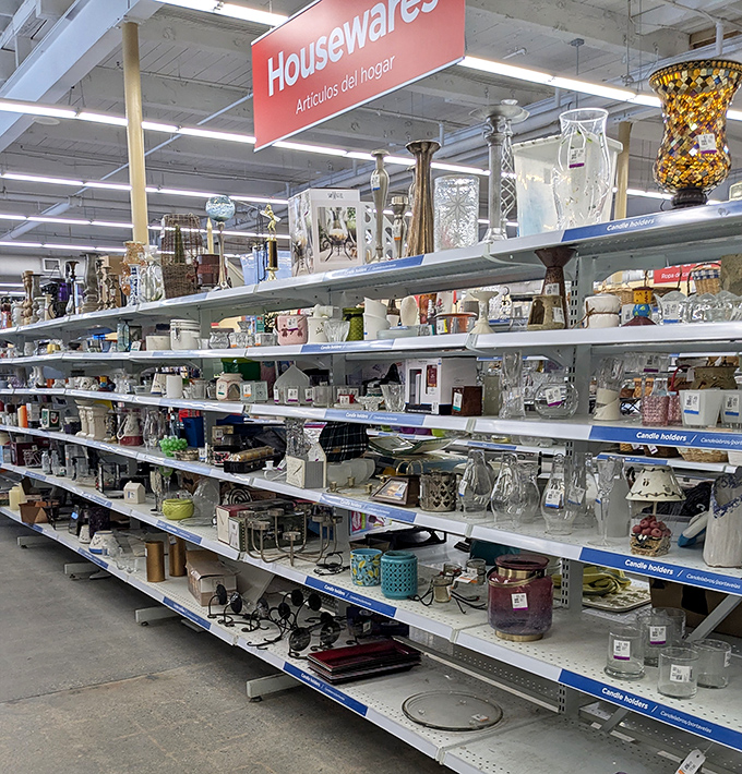 The housewares aisle&mdash;where your grandmother's favorite serving pieces reunite with items from that wedding registry you never completed. 