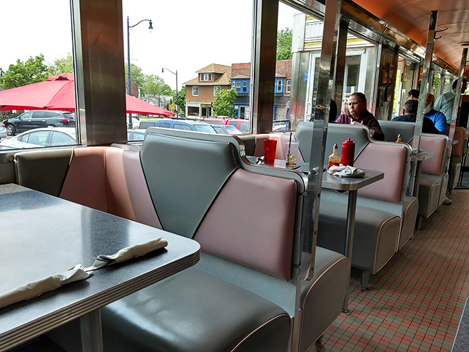 Pink and teal vinyl booths&mdash;the unsung heroes of diner comfort. They've cradled countless Buffalo residents through hangover breakfasts and first dates.
