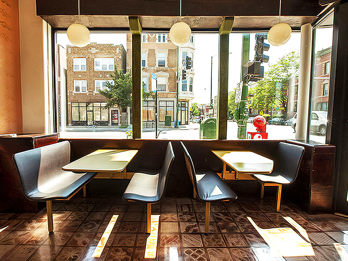 Mid-century modern meets classic diner in these window booths&mdash;where the people-watching is as delicious as the menu.