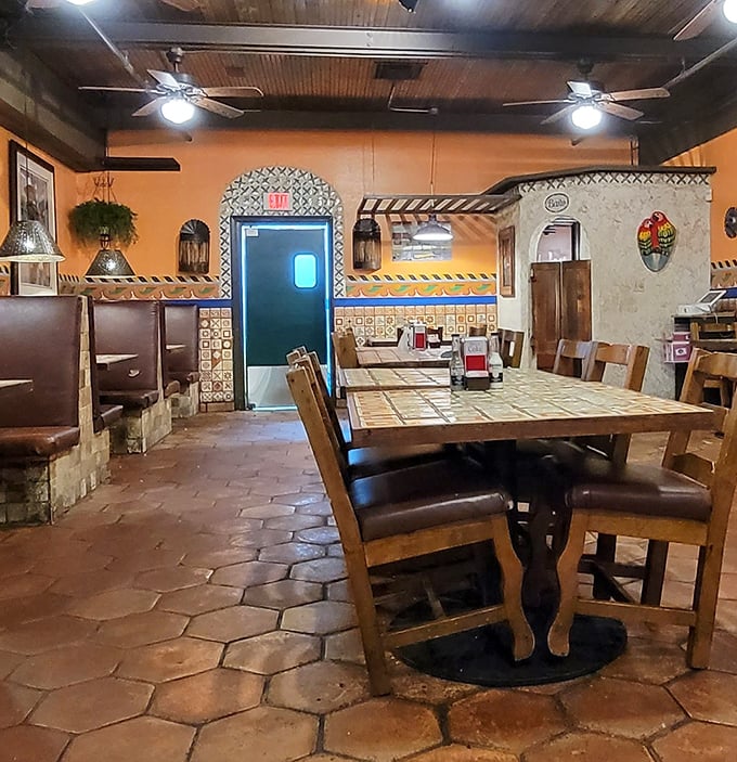 The warm, rustic interior at Rosa's feels like you've been invited into someone's home in a small Mexican village&mdash;if that home had exceptional food.