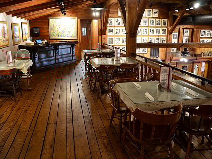 Wooden floors that have supported generations of comfort food enthusiasts&mdash;if these boards could talk, they'd probably ask for another helping.