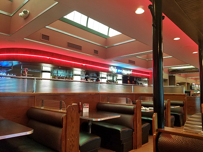 Cozy booths bathed in red neon light&mdash;where countless first dates and family celebrations have unfolded over plates of comfort food.