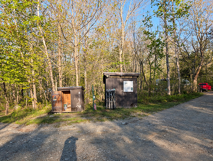 The information center may not win architectural awards, but it holds the secrets to Lamoine's best hiking trails and wildlife viewing spots.