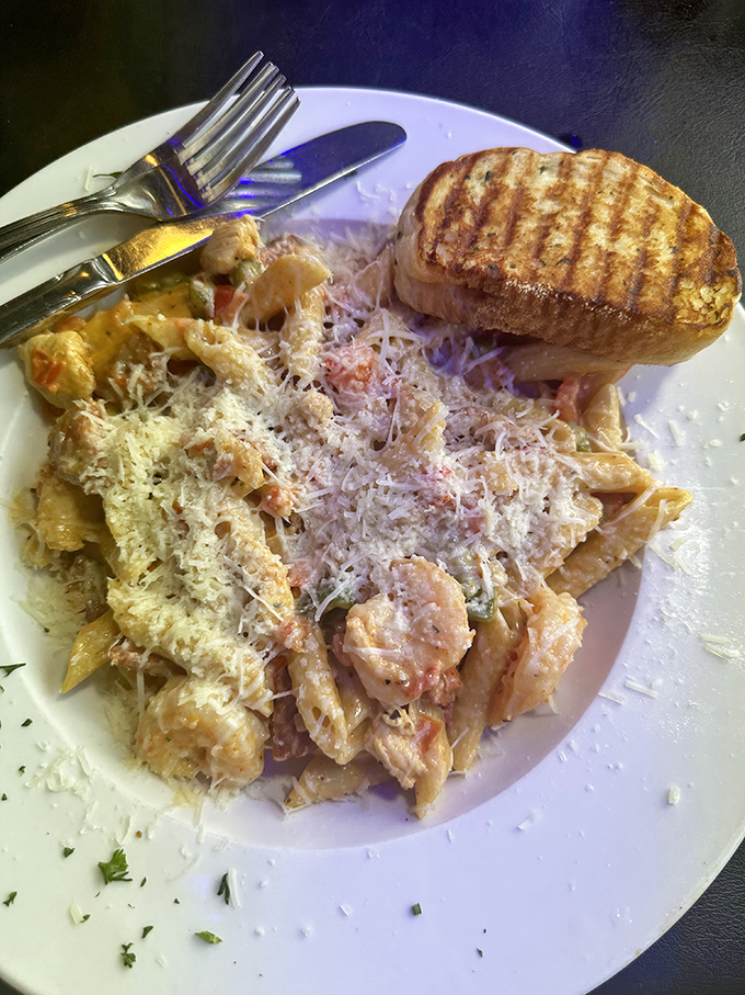 Jambalaya pasta that brings New Orleans to North Carolina&mdash;a spicy, creamy affair that makes you want to high-five the chef between bites.