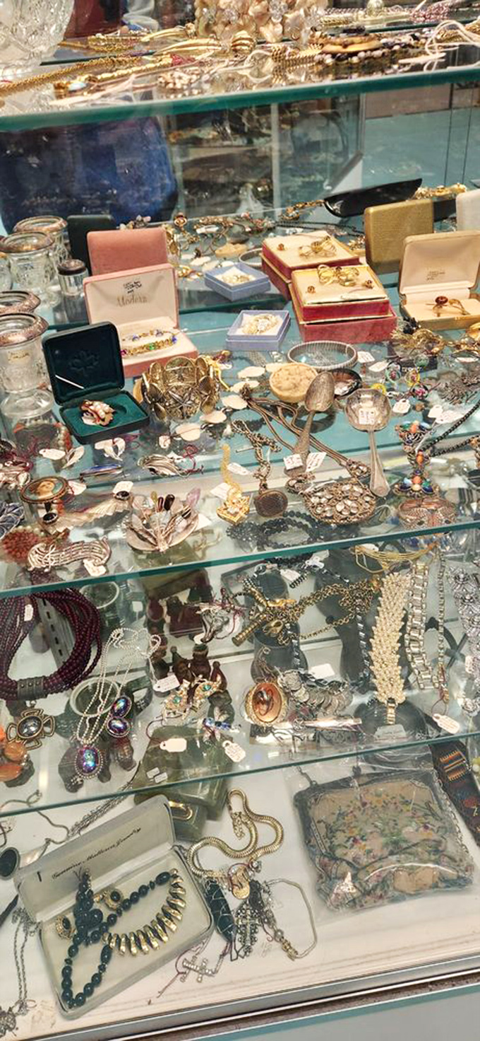 Jewelry that tells stories &ndash; each brooch, necklace and ring once marked special occasions and everyday elegance for someone's grandmother or great-aunt.