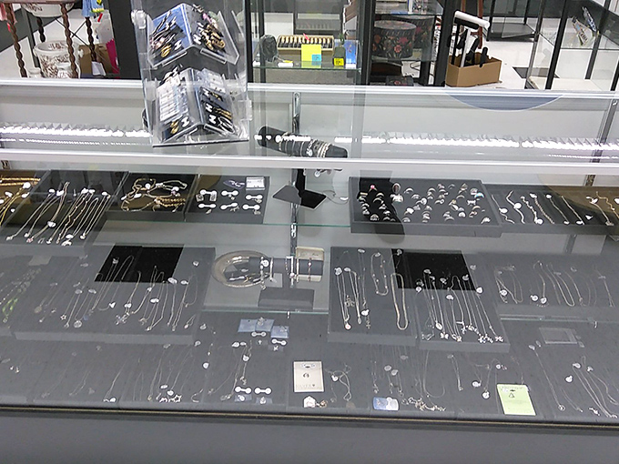 Behind this jewelry counter lies the potential for that "You'll never believe what I found for $5" story you'll tell for years.