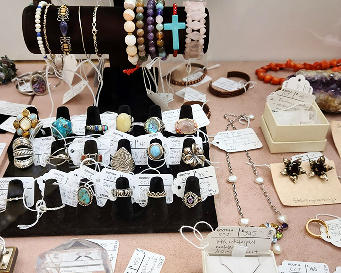 Gemstones and precious metals transformed into wearable art, each piece waiting to continue its journey adorning a new generation of admirers.