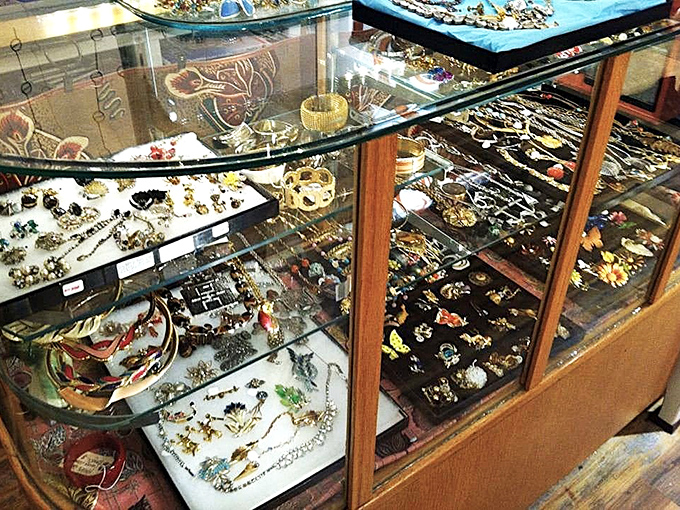 Treasure island for magpies&mdash;vintage brooches, statement necklaces, and costume jewelry waiting to complete outfits not yet imagined.