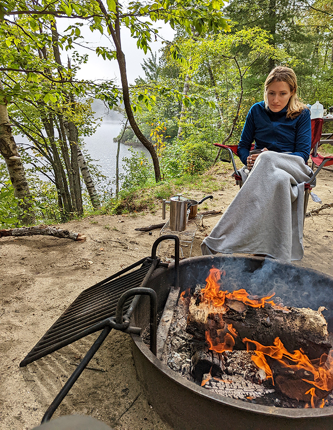 Campfire philosophy sessions: where s'mores meet existential questions and both taste better with a side of Vermont wilderness.