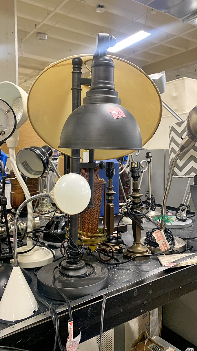 Lamp department or time machine? These vintage lighting options have illuminated decades of late-night reading sessions.