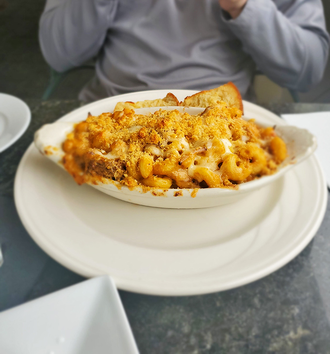 Lobster mac and cheese: where comfort food meets luxury. Like wearing cashmere sweatpants&mdash;decadent yet somehow completely necessary.