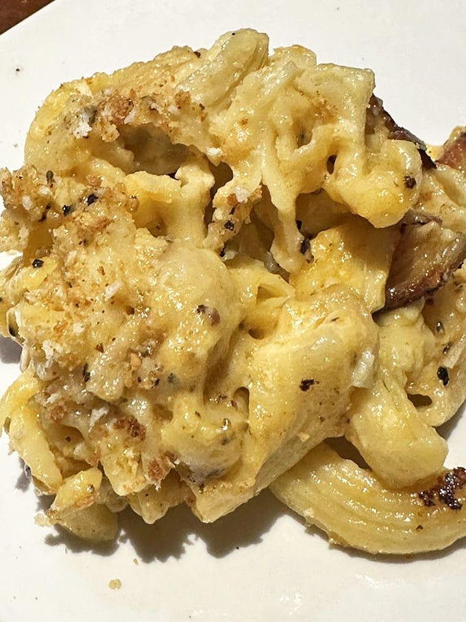 Mac and cheese that could make a cardiologist weep &ndash; in the best possible way.