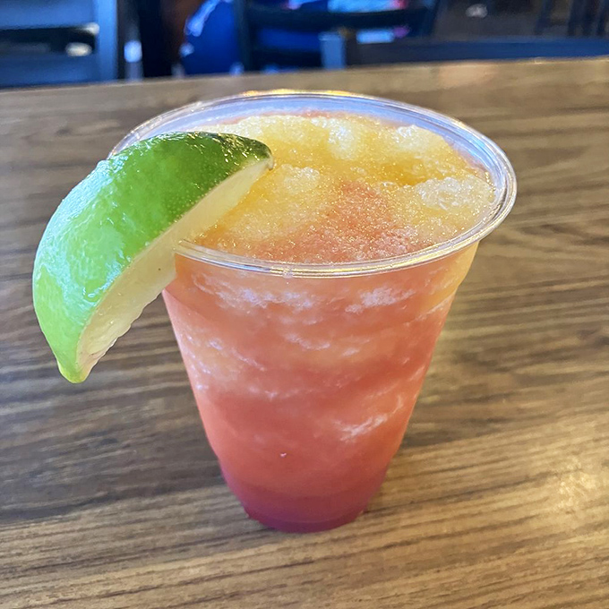 This tropical cocktail with its lime garnish is Florida in a glass – sunshine, vacation vibes, and just enough kick.