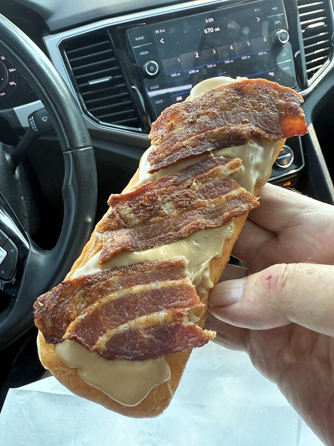 The maple bacon long john &ndash; proof that breakfast can be improved by combining all its best elements into one handheld masterpiece.