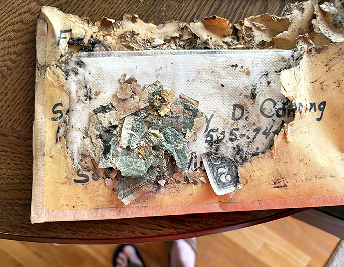 Treasures from the past emerge, including coins that probably can't buy much anymore.