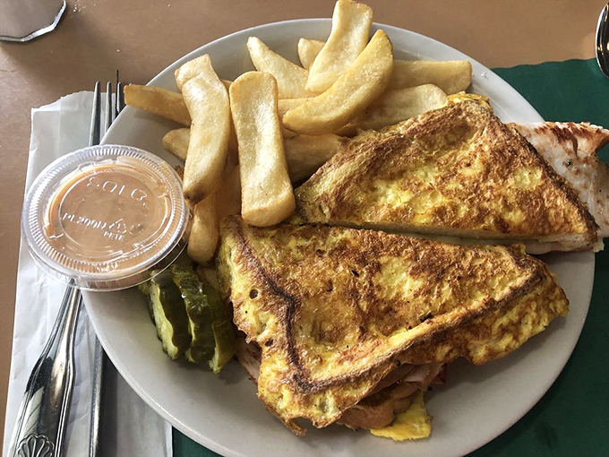 The Monte Cristo &ndash; French toast meets ham and cheese in a relationship so perfect it should have its own reality show.