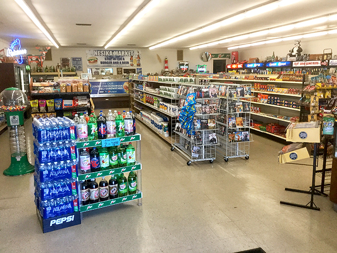 Inside Nesika Market: where fishing tackle shares shelf space with gourmet coffee, and the cashier knows exactly which beach has the best agates today.