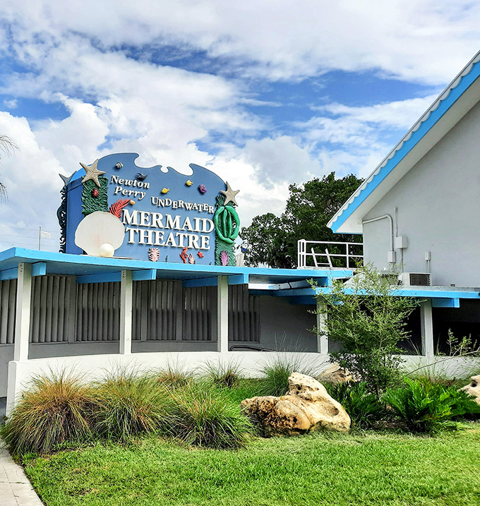 The Newton Perry Underwater Mermaid Theatre stands as a monument to mid-century imagination. This vintage venue houses performances that have delighted audiences since Eisenhower was president.