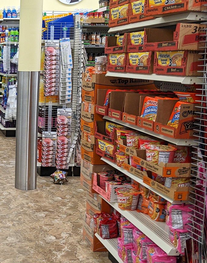 Ramen paradise! The college student's food pyramid base expands into a veritable feast of noodle varieties that would make any dorm room feel gourmet.