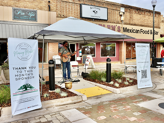 Live music at the Morning Market creates the perfect soundtrack for Saturday shopping&mdash;proving farmers markets aren't just for produce, but for community connection.