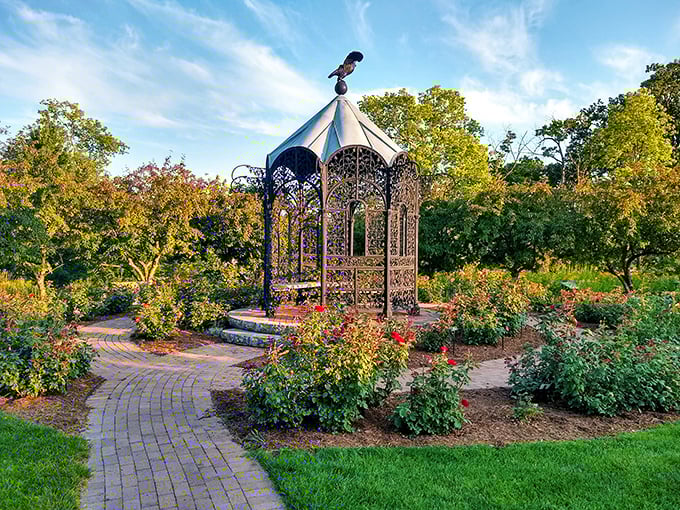 Oakhurst Gardens' ornate gazebo surrounded by blooming flowers creates a scene so picturesque, it's practically begging to host your retirement party or grandchild's wedding.