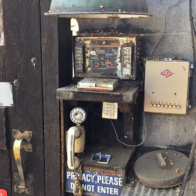 This might be the world's most fortified phone booth. "Sorry, can't hear you&mdash;I'm calling from inside a castle!"
