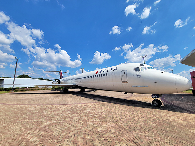 The museum's outdoor displays prove that even aircraft enjoy a bit of fresh air after decades of soaring through the stratosphere.