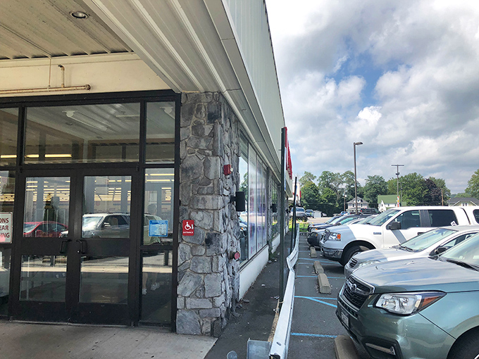 The stone facade adds unexpected charm to this thrifting destination. Even the building has character in Honesdale.