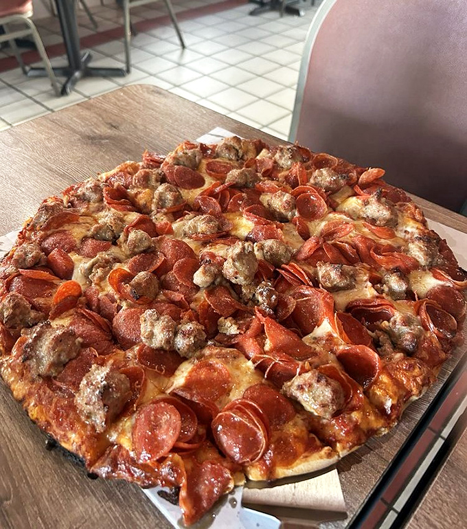 Pepperoni and sausage&mdash;the Lennon and McCartney of pizza toppings&mdash;creating timeless hits on a circular stage. This collaboration never goes out of style.
