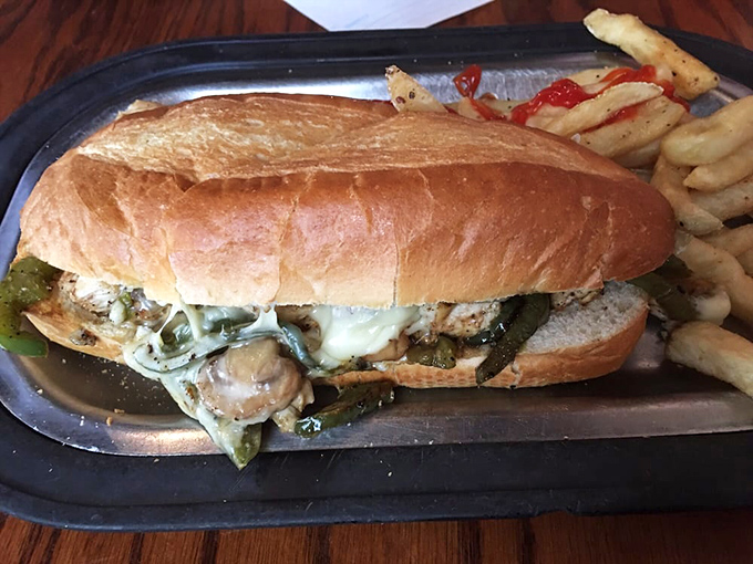 The Philly cheesesteak that traveled south and found its happy place. That melty cheese-to-meat ratio is what sandwich dreams are made of.