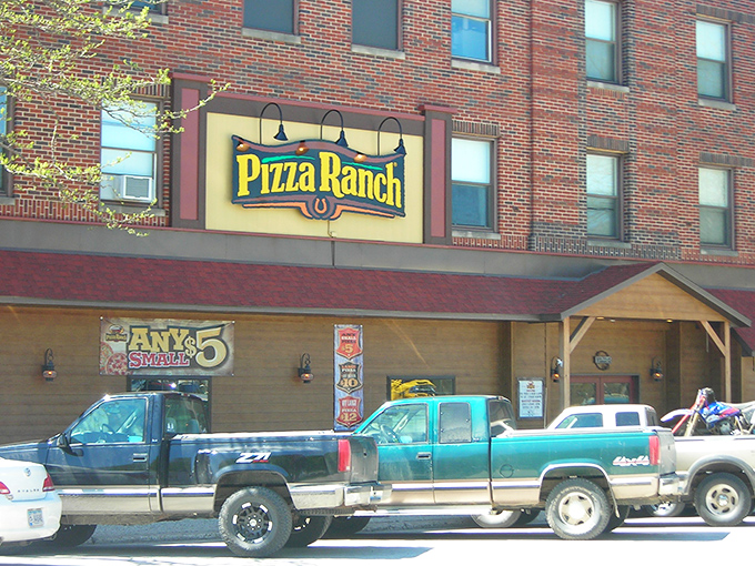 Pizza Ranch: The buffet where Midwesterners demonstrate their remarkable ability to make strategic pizza-to-fried-chicken ratio calculations with mathematical precision.