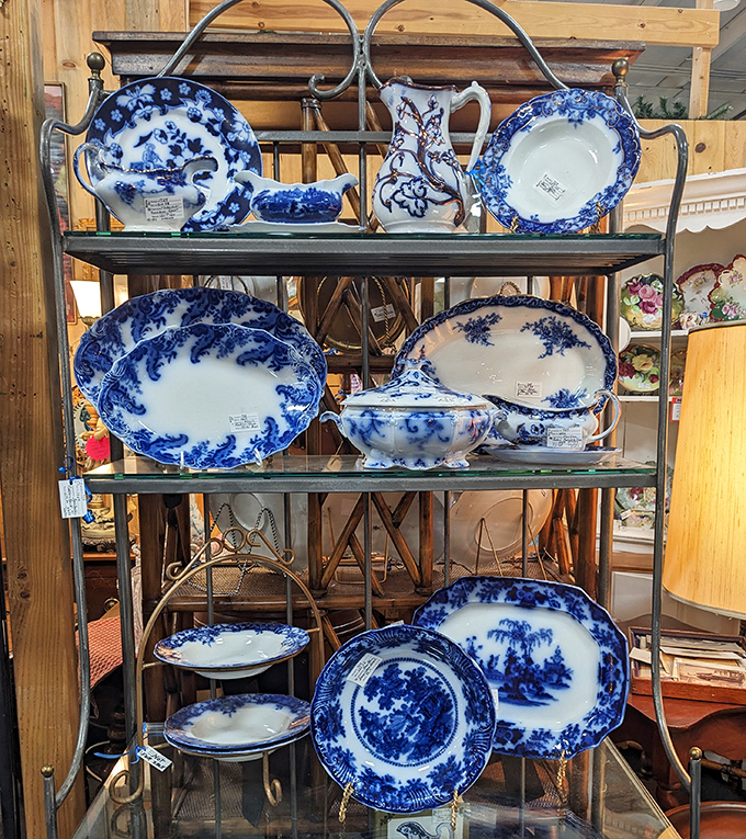Flow Blue china that would make your grandmother swoon and your dinner guests wonder when you became so sophisticated.