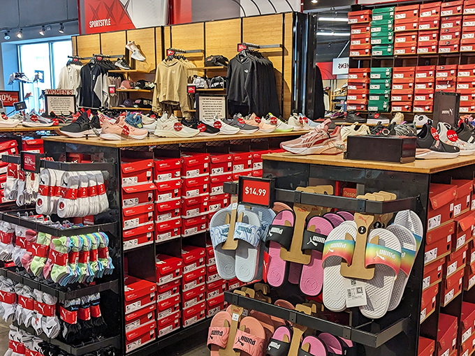 Sneaker paradise where footwear dreams come true. Your feet and wallet can finally be friends again.